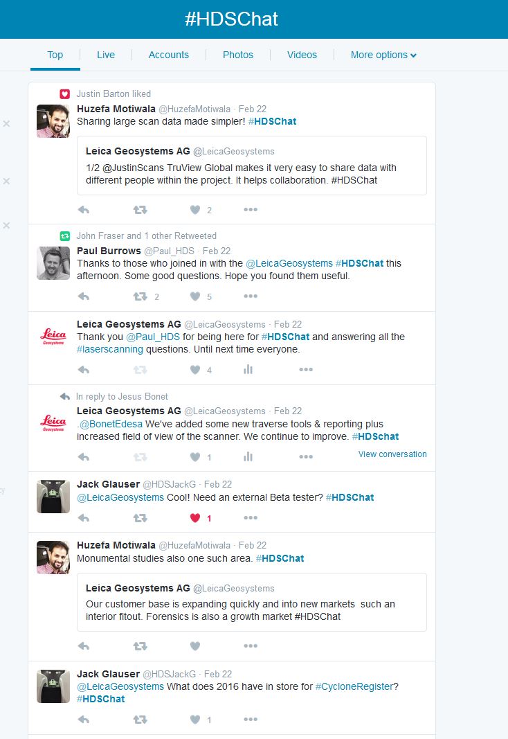 HDS Today: A Twitter Chat recap - Hexagon Geosystems Blog